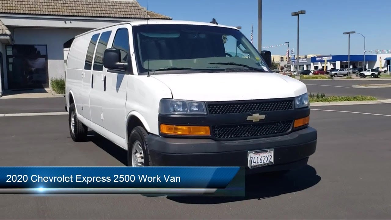 2020 Chevrolet Express 2500 Work Van 3D Extended Cargo Van Gilroy ...