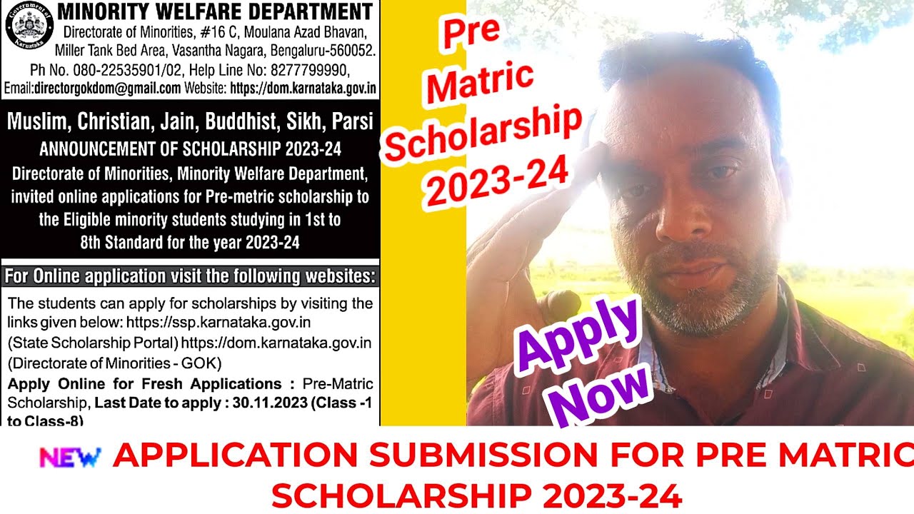 Ssp Scholarship 2023 24 Pre Matric Scholarship For Minorities For 1 To
