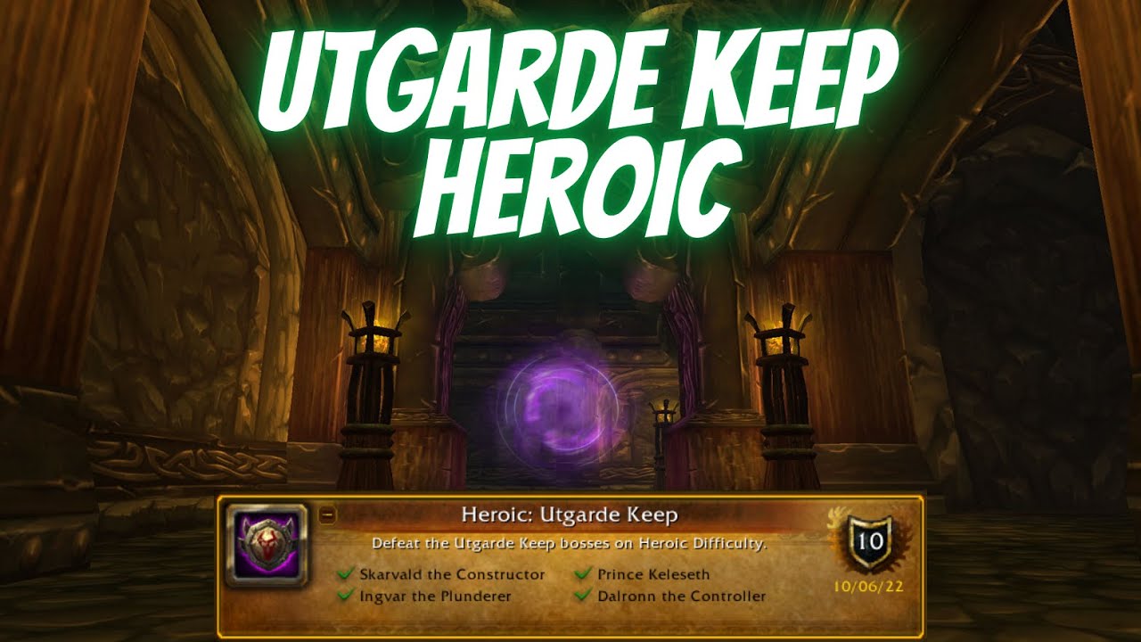 Utgarde Keep Heroic Full Run Gehennas World of Warcraft Wrath of the ...