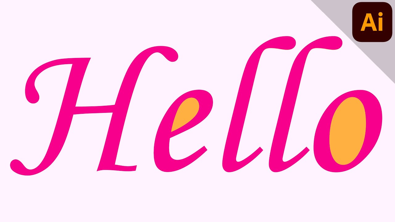 Editable two-tone text | ILLUSTRATOR TUTORIAL - TEXT EFFECT - YouTube