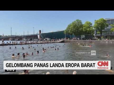 Panas Ekstrem, Warga Belanda Habiskan Waktu di Kanal, Warga Perancis Dilarang Minum Alkohol