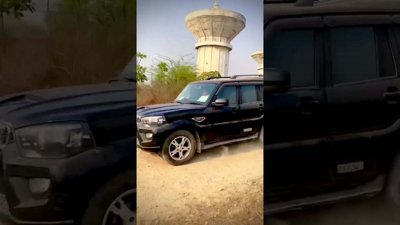 Black Scorpio S12 drift look 🔥 What's app status - YouTube