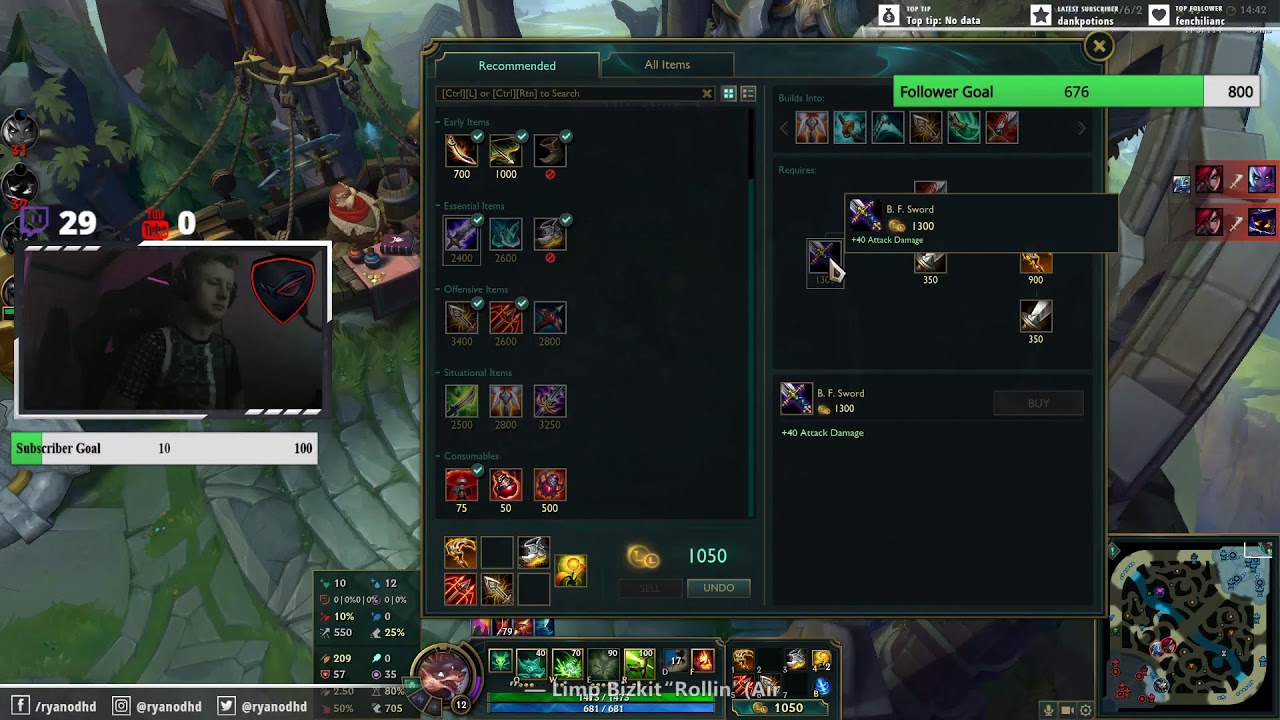 RyanODHD - SCOTTISH Streamer - League Of Legends !!!!!!! #RoadToPartner ...