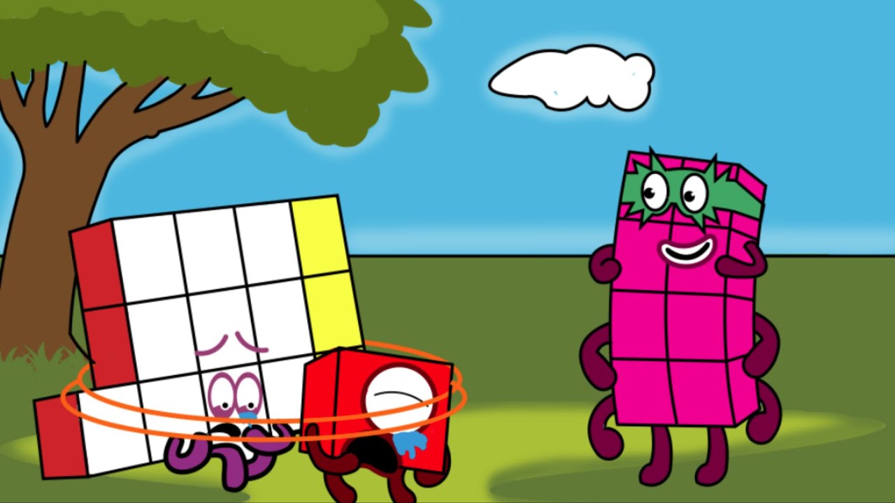 Numberblocks 1 and 13 are tied by Octonaughty! - coloring story made by ...