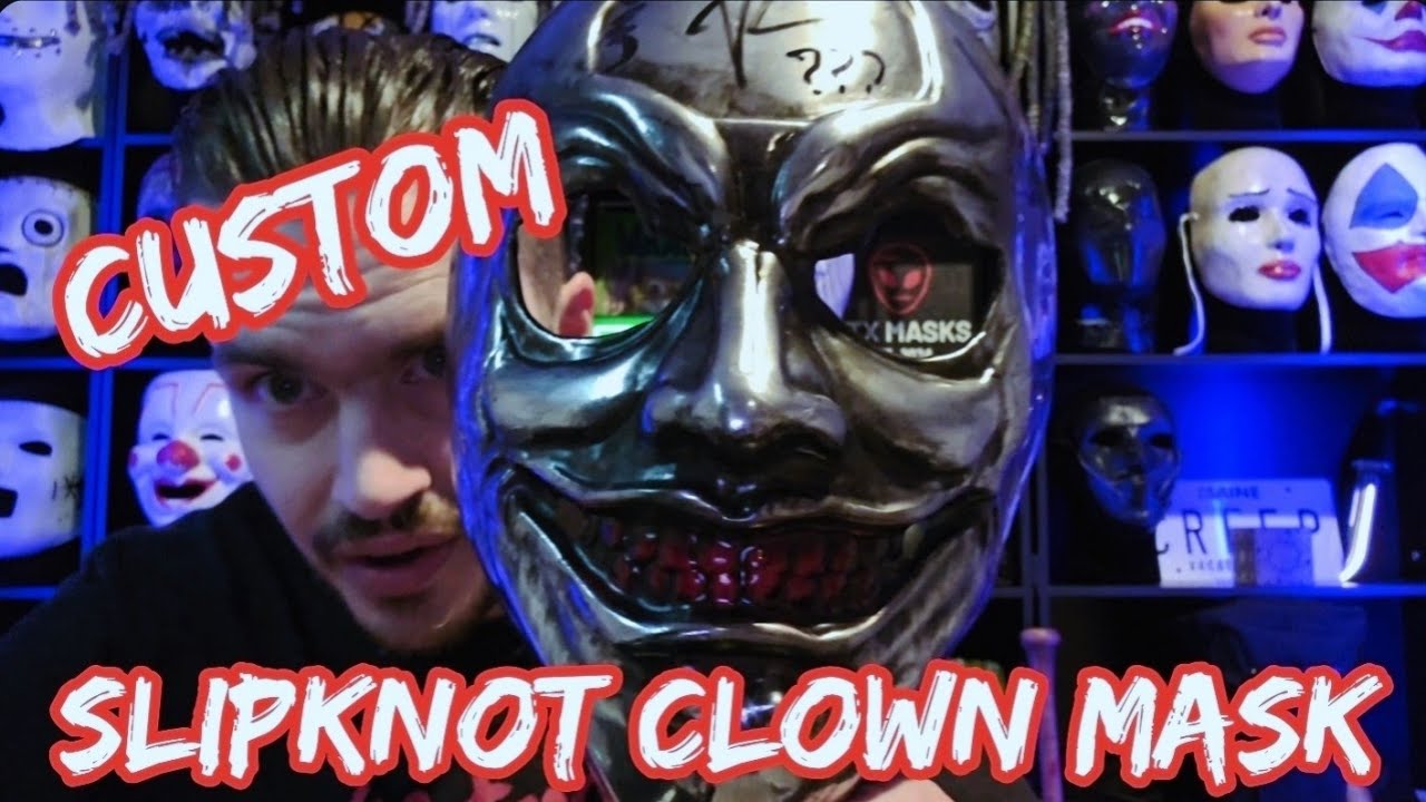 CUSTOM SLIPKNOT CLOWN MASK!! #SLIPKNOT #CLOWN #KNOTFESTIOWA2024 - YouTube