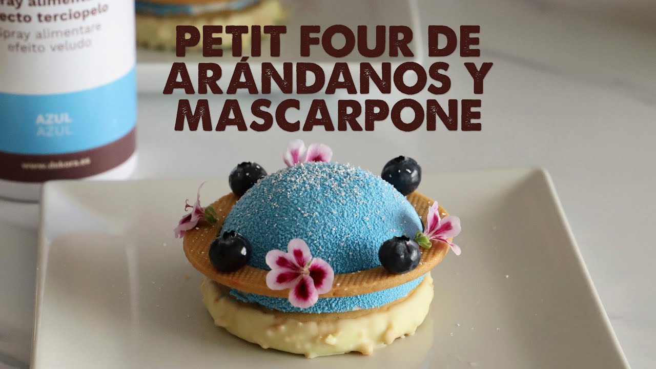 Dekora | VIDEO RECETA PETIT FOUR ARANDANOS Y MASCARPONE | Receta dulce ...