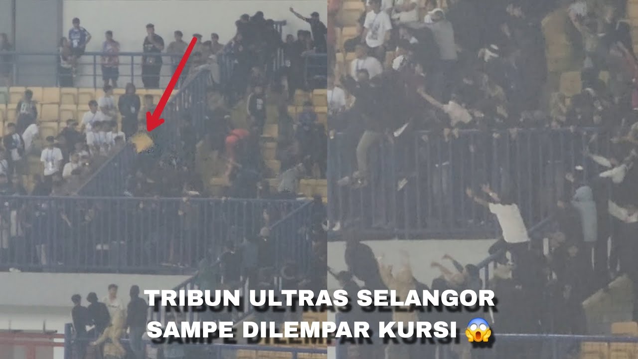 Psywar BOBOTOH!! Ada suara petasan!! Momen di tribun GBLA saat match ...