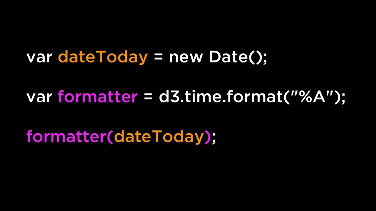 D3.js & JavaScript Date and Time Formats - D3.js v3 Tutorial - YouTube