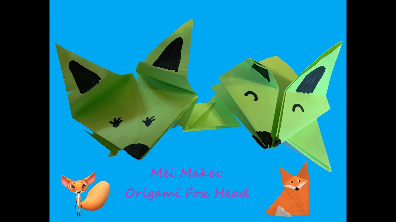 How to Make a Origami Fox Head-Easy Step by Step - YouTube