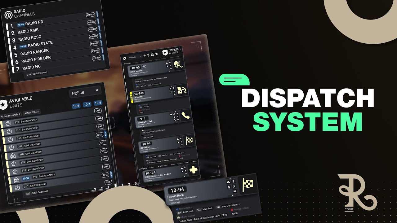 [SCRIPT] Advanced Dispatch System | GTA 5, FiveM - YouTube