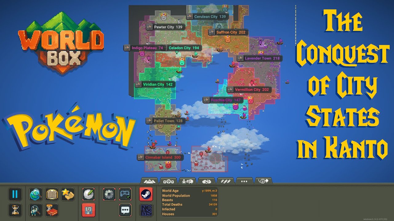 [WorldBox] The Conquest of City States in Kanto - Worldbox World ...