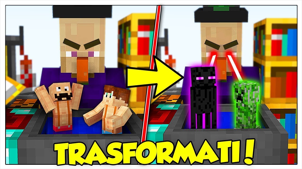 TRASFORMATI IN MOB DALLA STREGA LEGGENDARIA DI MINECRAFT ITA! - YouTube