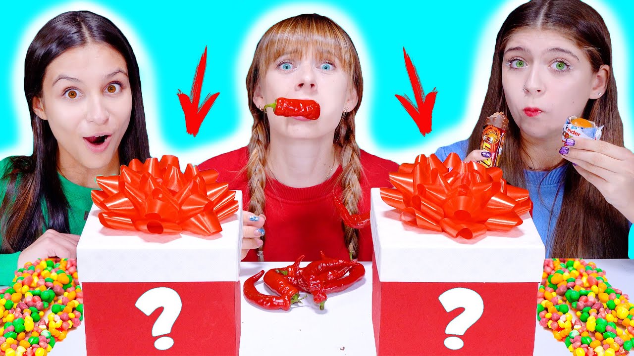 MYSTERY BOX CHALLENGE || ASMR EATING CHALLENGE LILIBU - YouTube