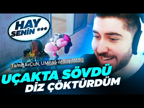 UÇAKTA KÜFÜR ETTİ POCHINKI DE DİZ ÇÖKTÜ! - PUBG Mobile
