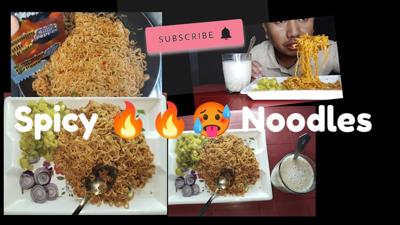 Current Noodles 🍜 // Spicy 🔥🥵🥵🥵🔥 Chicken Current Noodles - YouTube