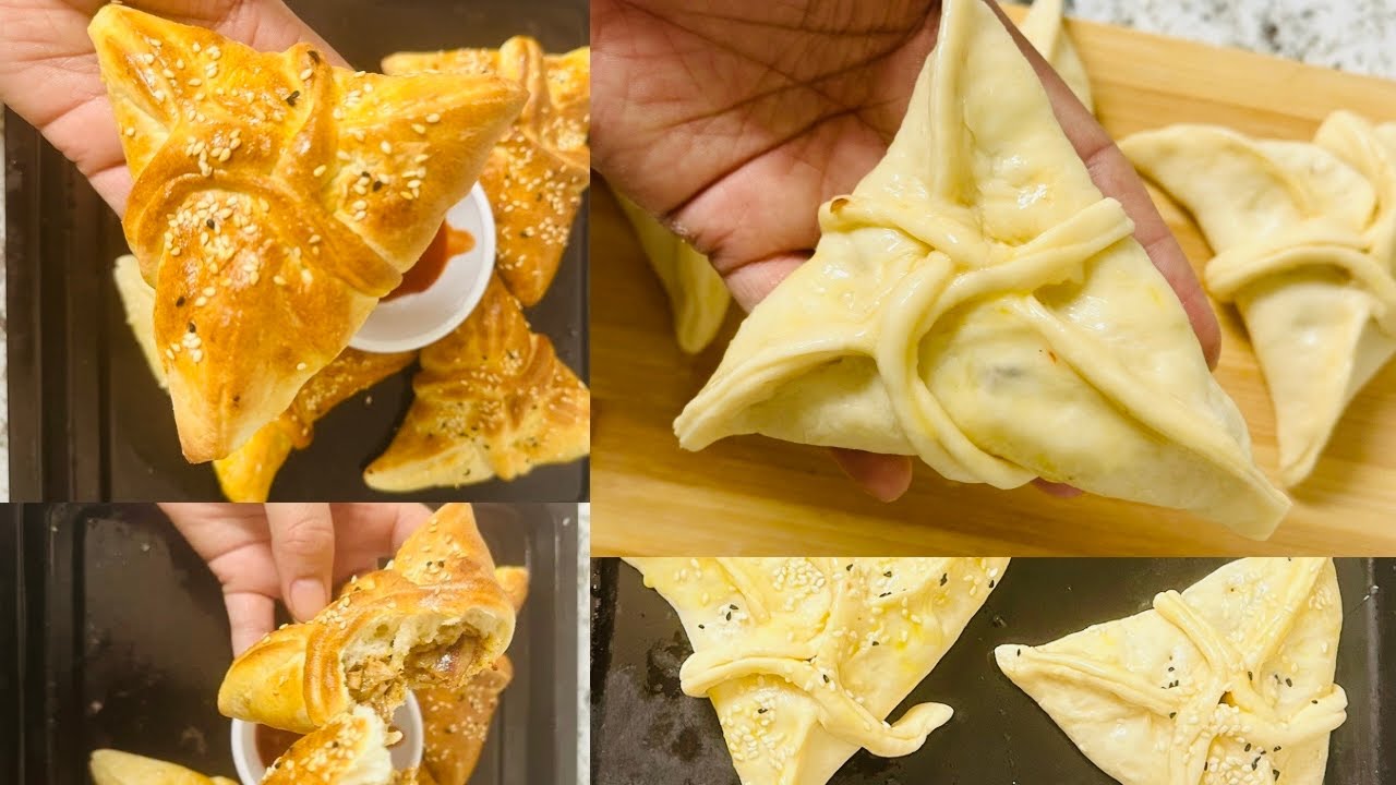 Korean street food! Whole chicken bread!Mini chicken pockets! - YouTube