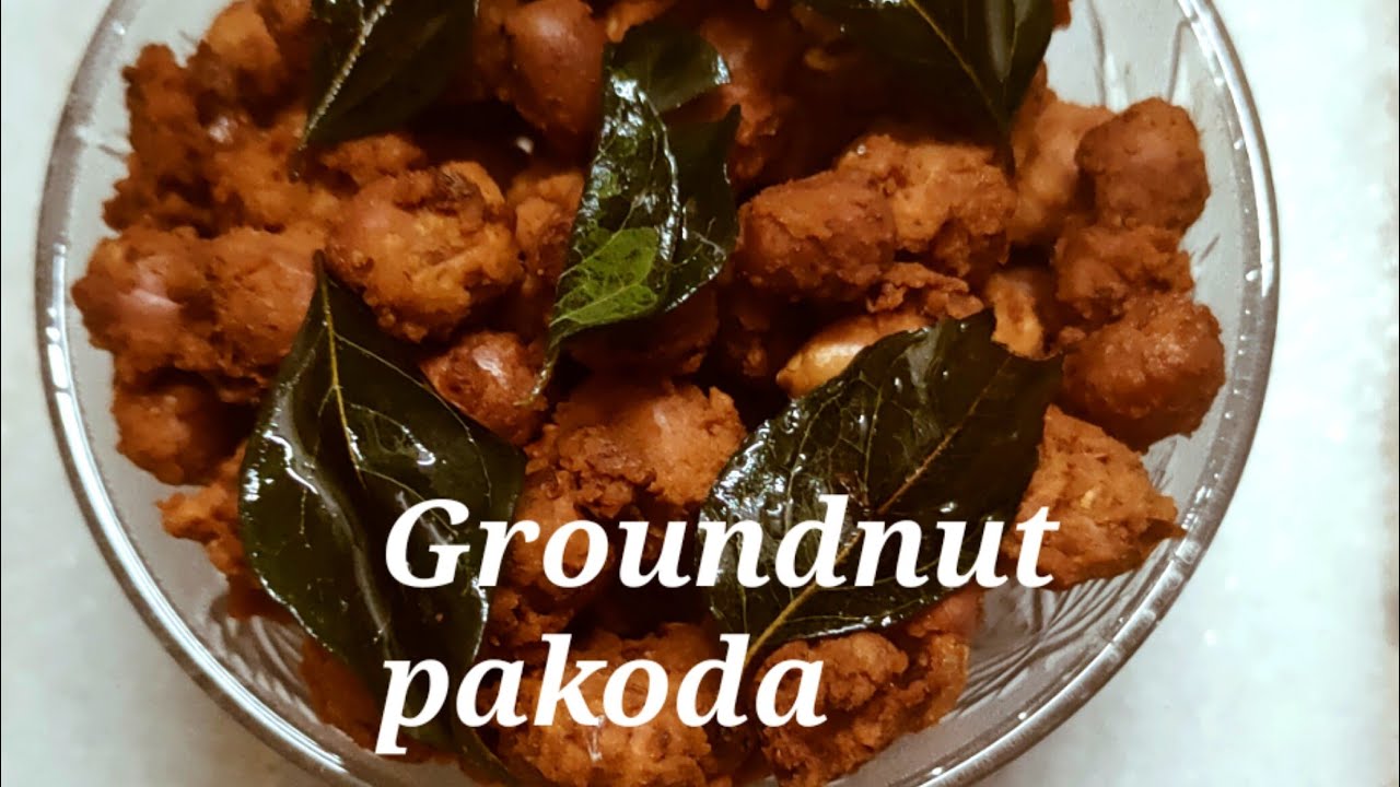 Groundnut pakoda....easy 5 minutes snacks - YouTube