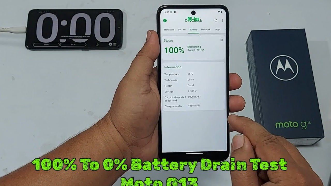 MOTO G13 Battery Drain Test | MOTO G13 Battery Drain Test 100% To 0% ...