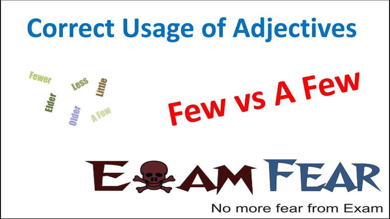 Few vs A Few: English Grammar Correct Usage of Adjective Part 1 - YouTube