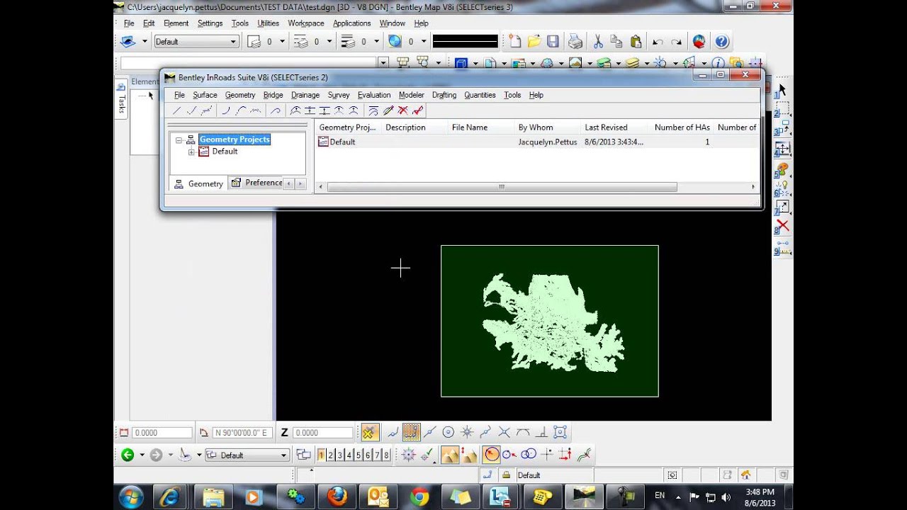 Import Contours from Shapefile into InRoads DTM - YouTube