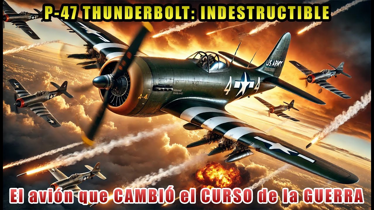 P-47 THUNDERBOLT: El AVIÓN INDESTRUCTIBLE que CAMBIÓ el CURSO de la ...