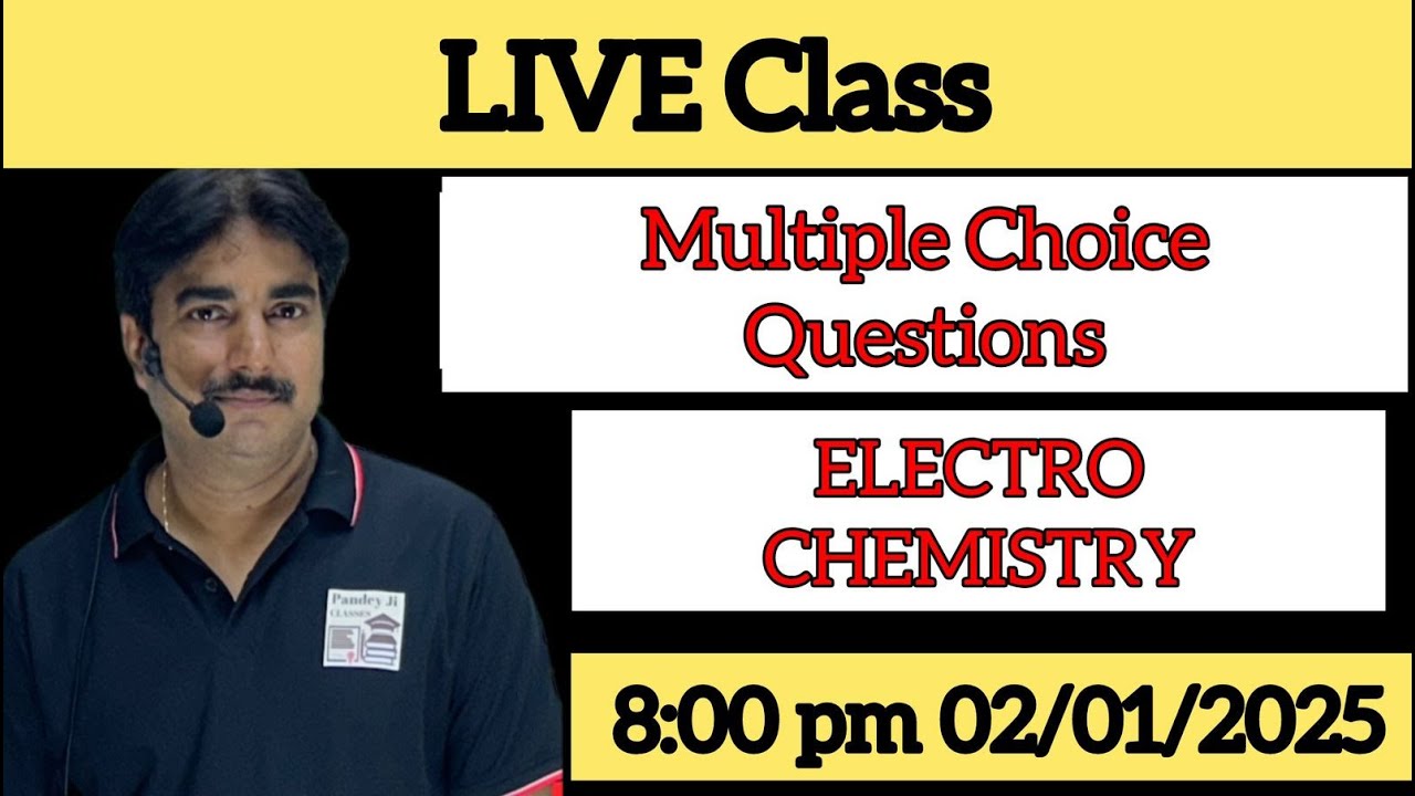Class12 | Electrochemistry | Multiple Choice Question | CBSE - 2025 | - YouTube