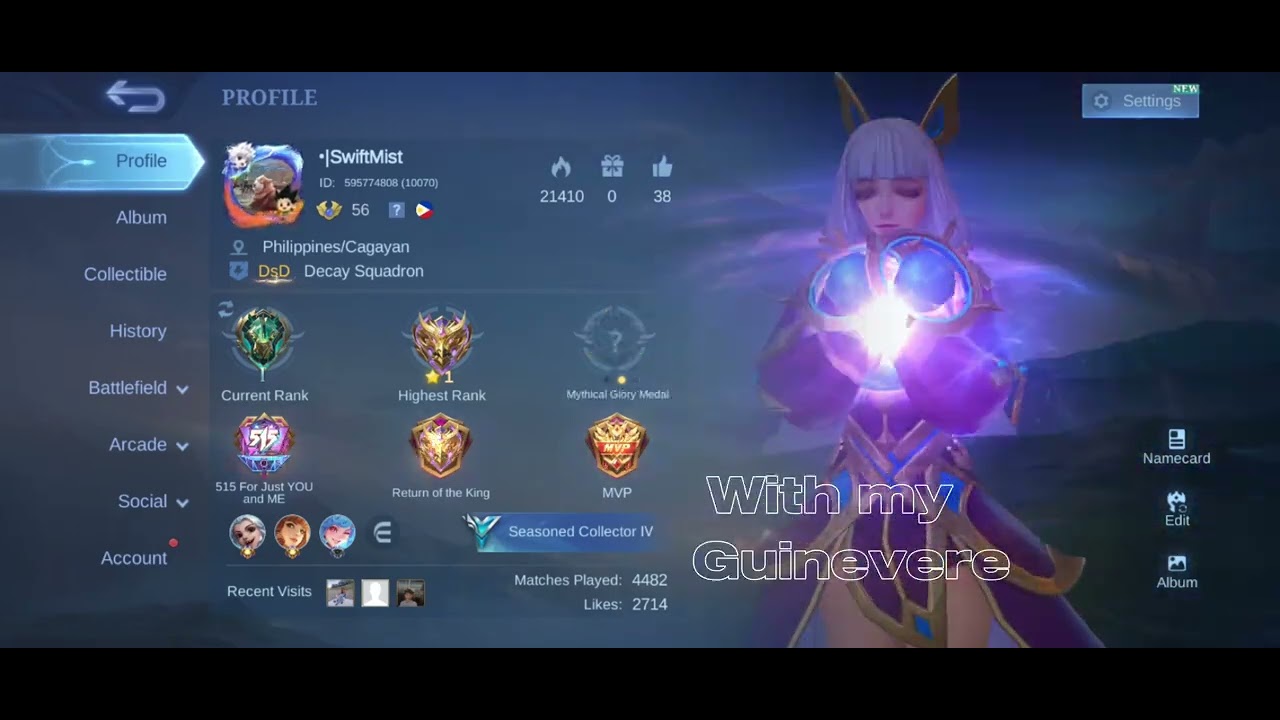 I just Play with mY Guinevere. #azureal #cielsage #mlbb - YouTube