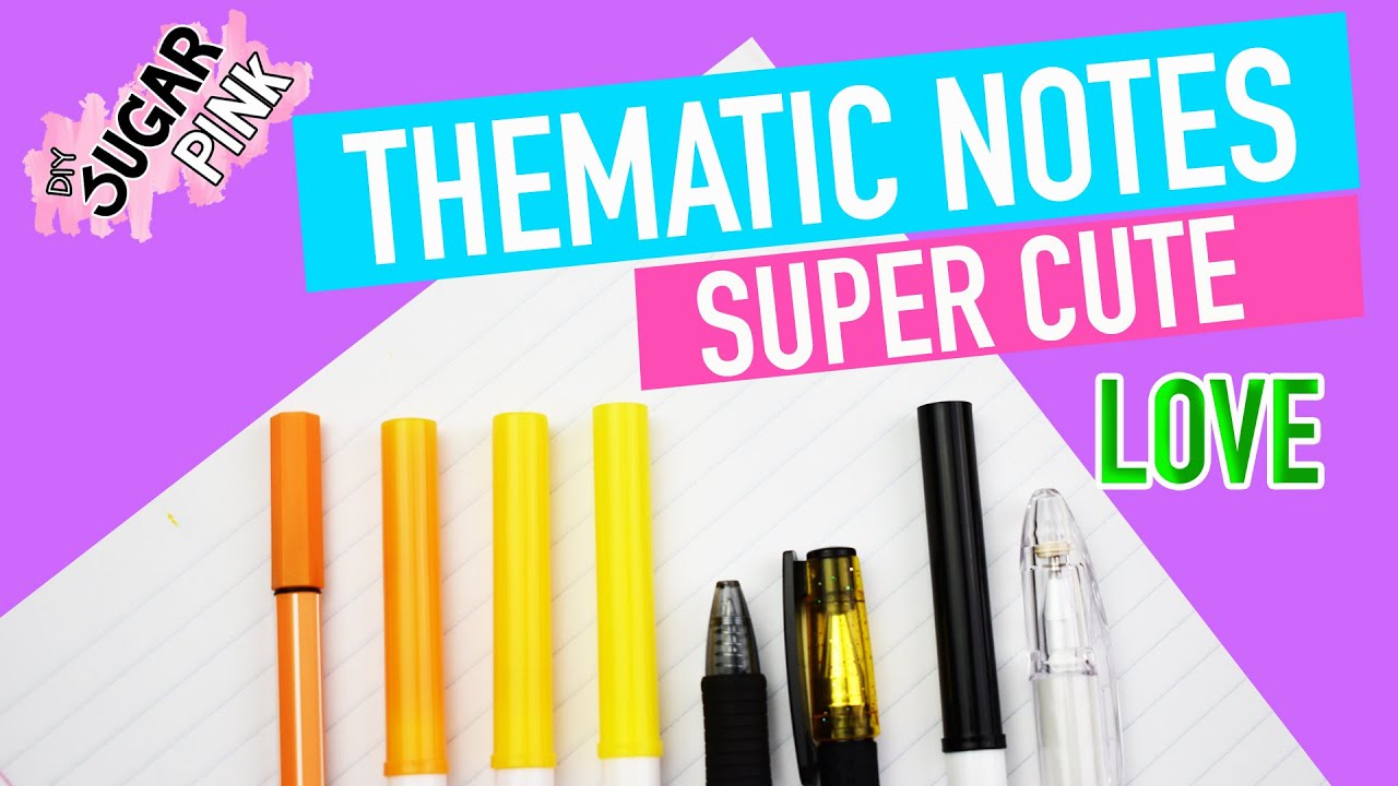 HOW TO TAKE CUTE NOTES | SugarPinkDIY! - YouTube