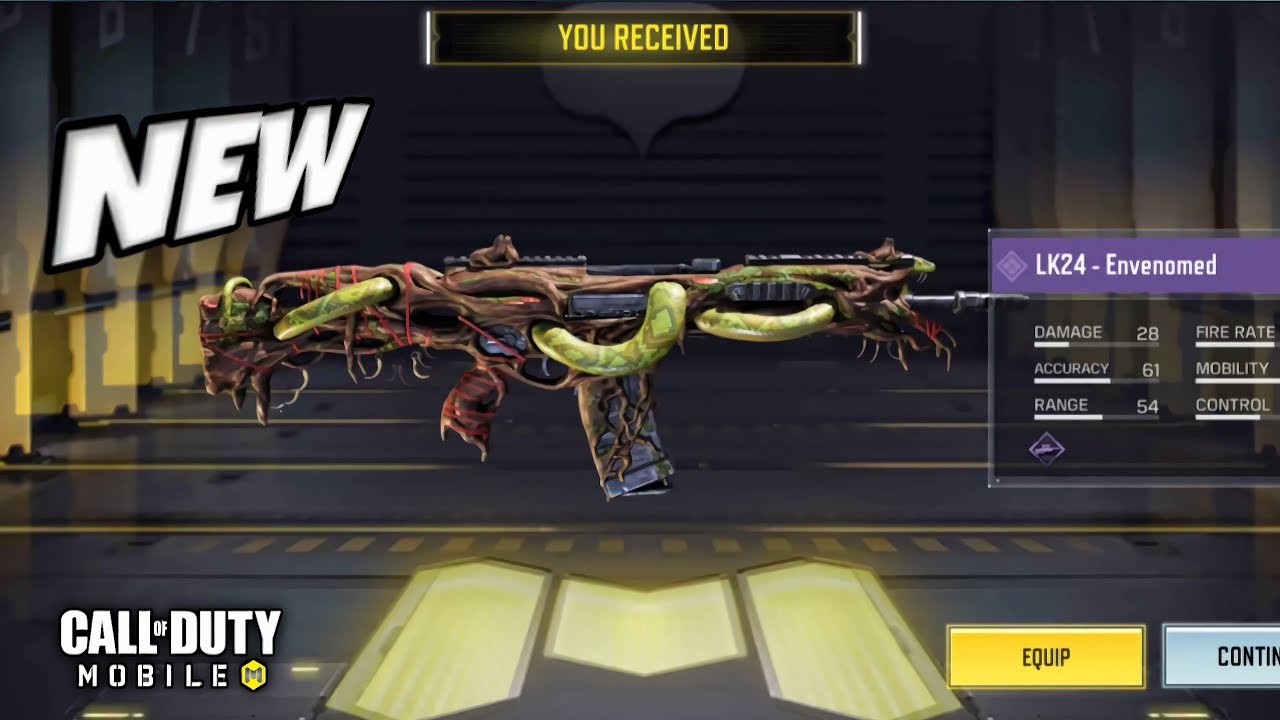 *New* Epic LK24 Envenomed COD Mobile - YouTube