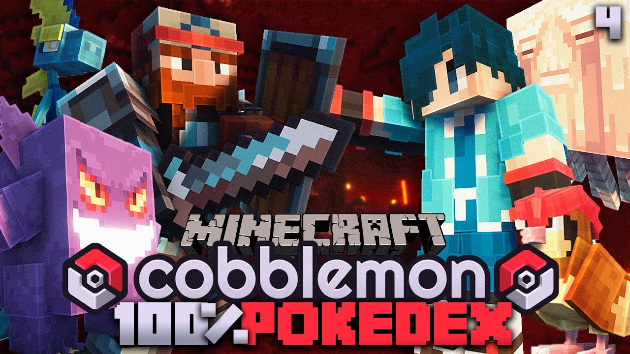 ¡EL NETHER DE COBBLEMON ES DEL TEAMROCKET! Cobblemon 100% Pokedex Día 4 ...