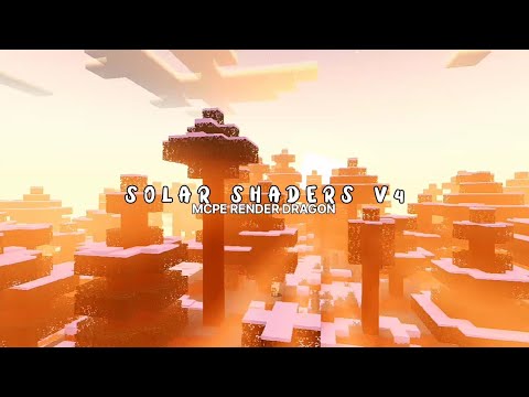 NEW UPDATE, GODRAYS ADDED!! FOR MCPE 1.20+|| SOLAR SHADERS V4 - YouTube