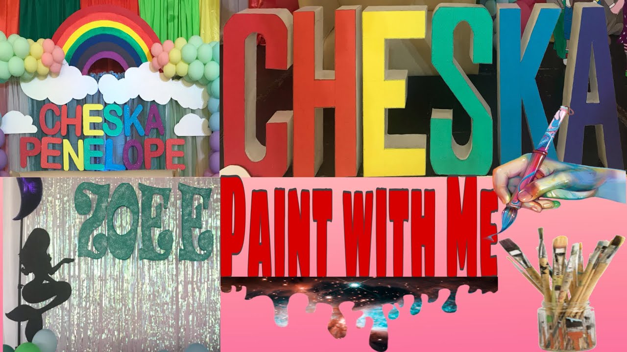 Paint with Me | Styro Cut-Outs | Styro Backdrop | Standees | DIY ...