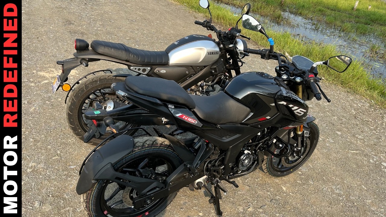 2025 Yamaha XSR 155 Vs Bajaj Pulsar N160 RIde Comparison | Best Kaun ...