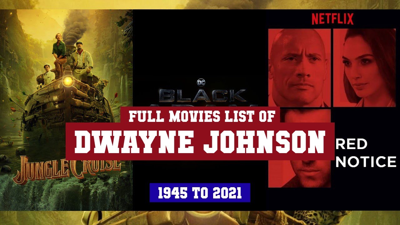 Dwayne Johnson Full Movies List | All Movies of Dwayne Johnson - YouTube