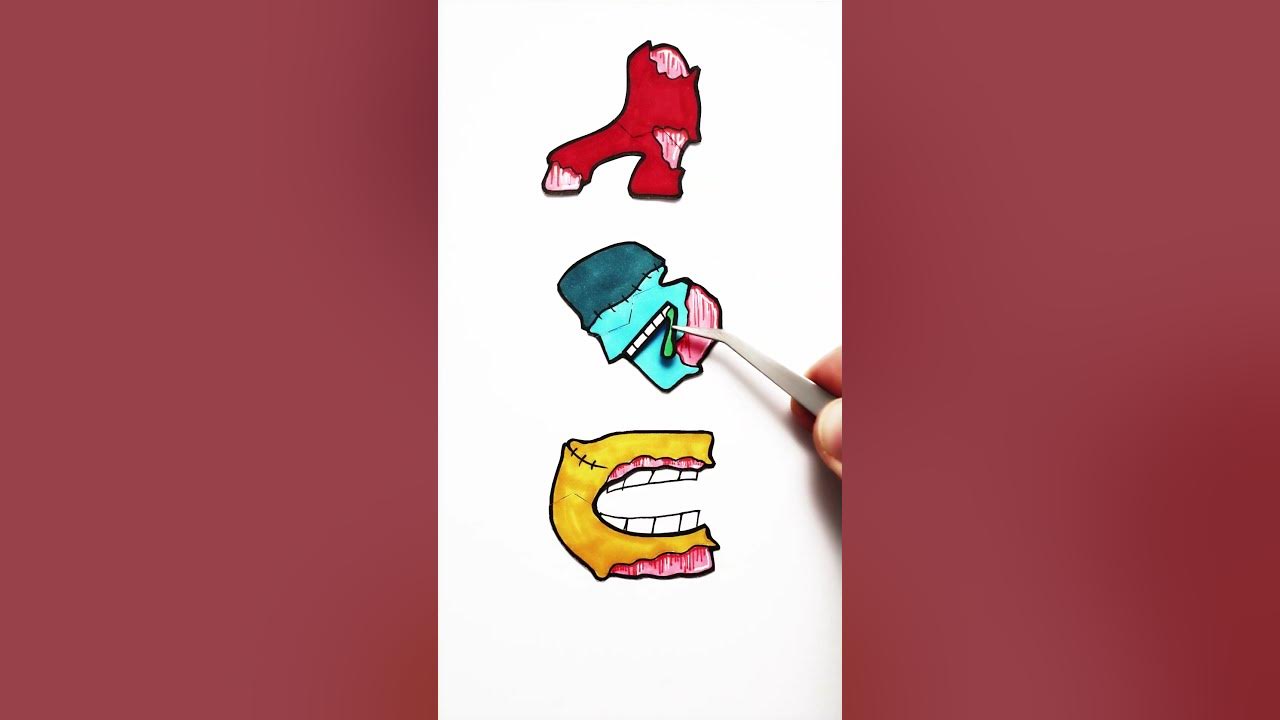 Alphabet Lore ZOMBIE ABC Puzzle #alphabetlore #toonymoonyartshorts # ...