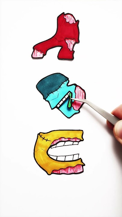 Alphabet Lore ZOMBIE ABC Puzzle #alphabetlore #toonymoonyartshorts # ...