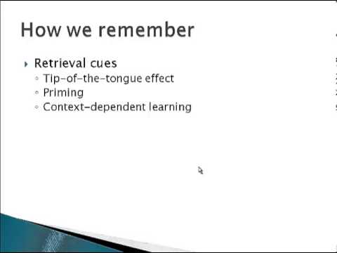 Psychology 101: Retrieval - YouTube