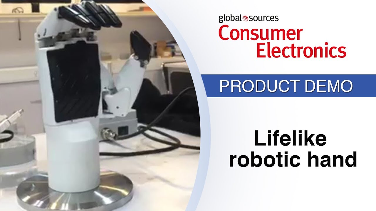 Robotic hand mimics real human gestures - YouTube