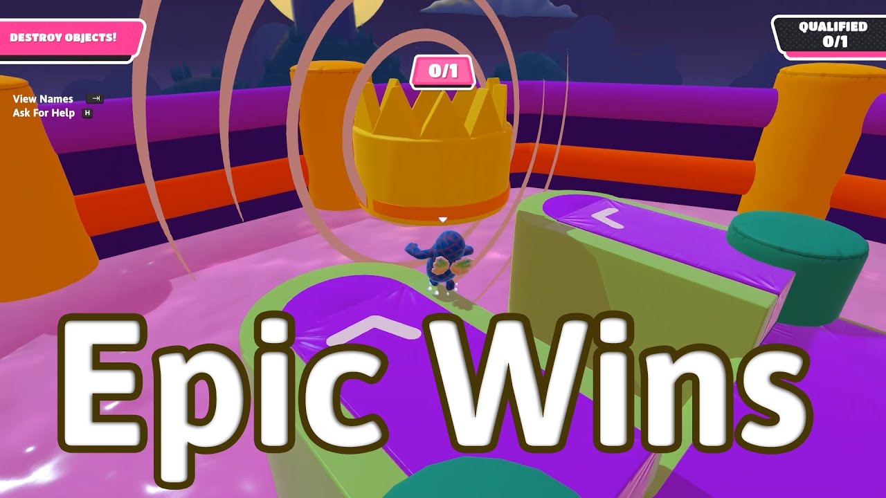 KNOCKOUT MODE VICTORY! | Winning the Crown in Fall Guys 👑🔥 - YouTube