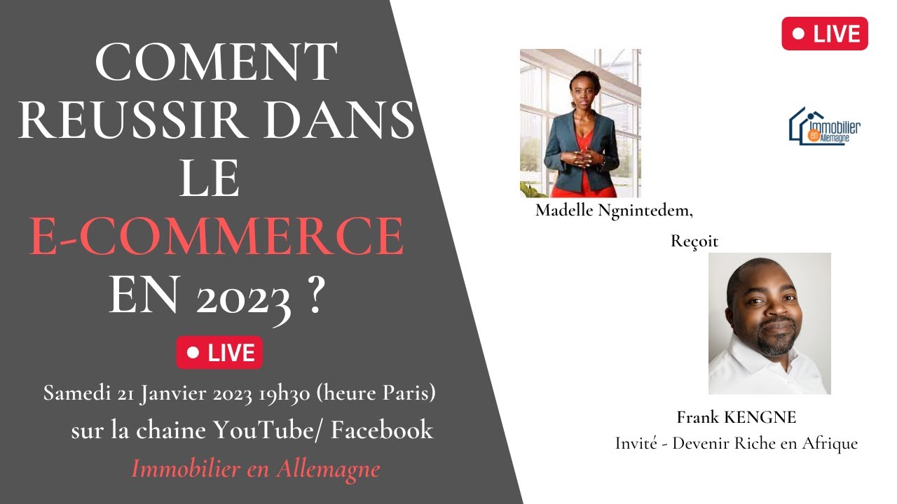 Live avec Frank Kengne - Thème: E-Commerce - YouTube