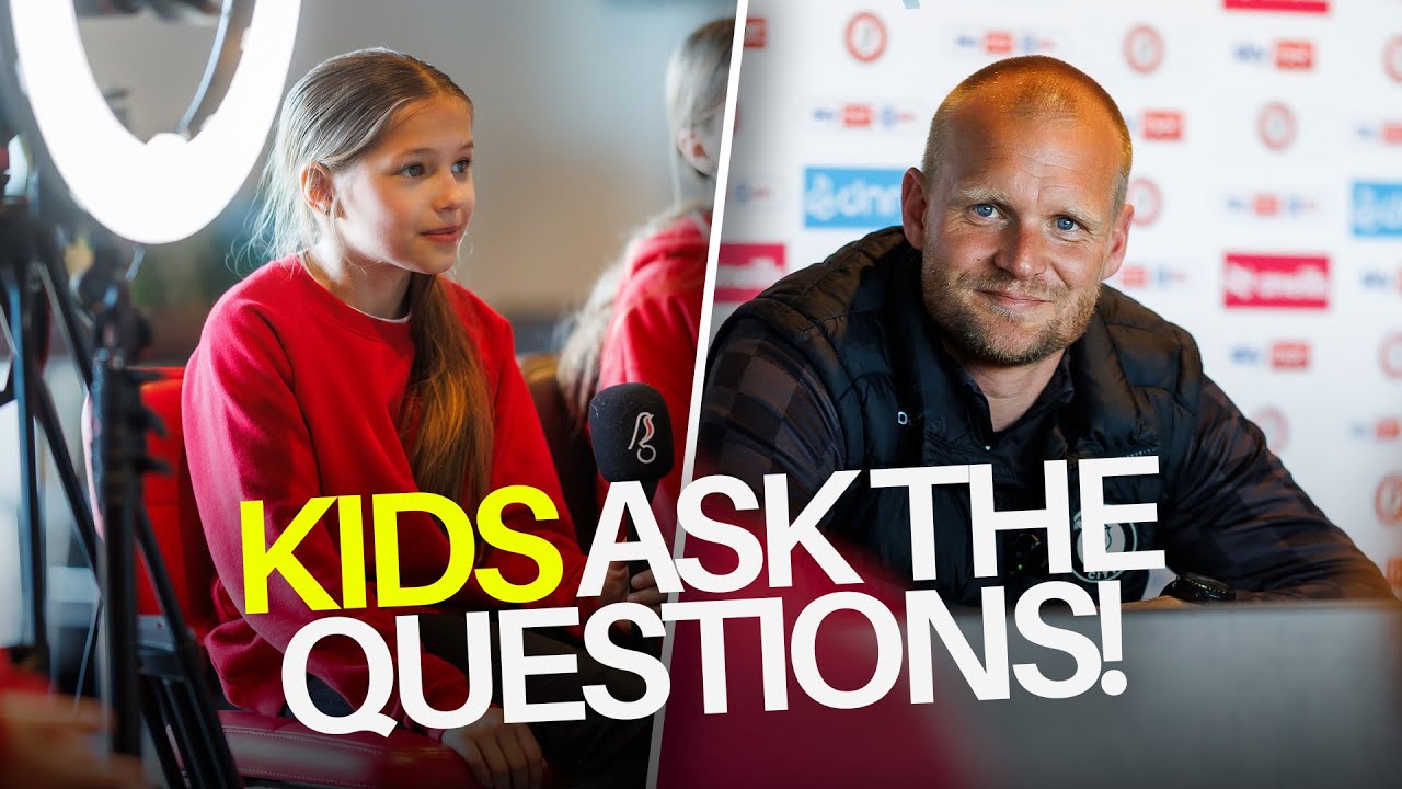 Primary School kids takeover press conference! - YouTube