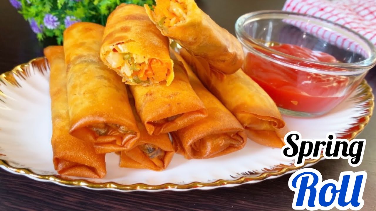 Spring Roll Recipe | Vegetable Spring Roll | Ramadan Special Recipe ...