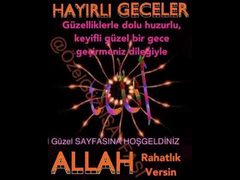 Hayırlı geceler