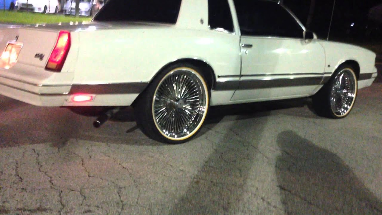 1987 MONTE CARLO LS T-TOPS ON 22 INCH SPOKES AND VOUGES - YouTube
