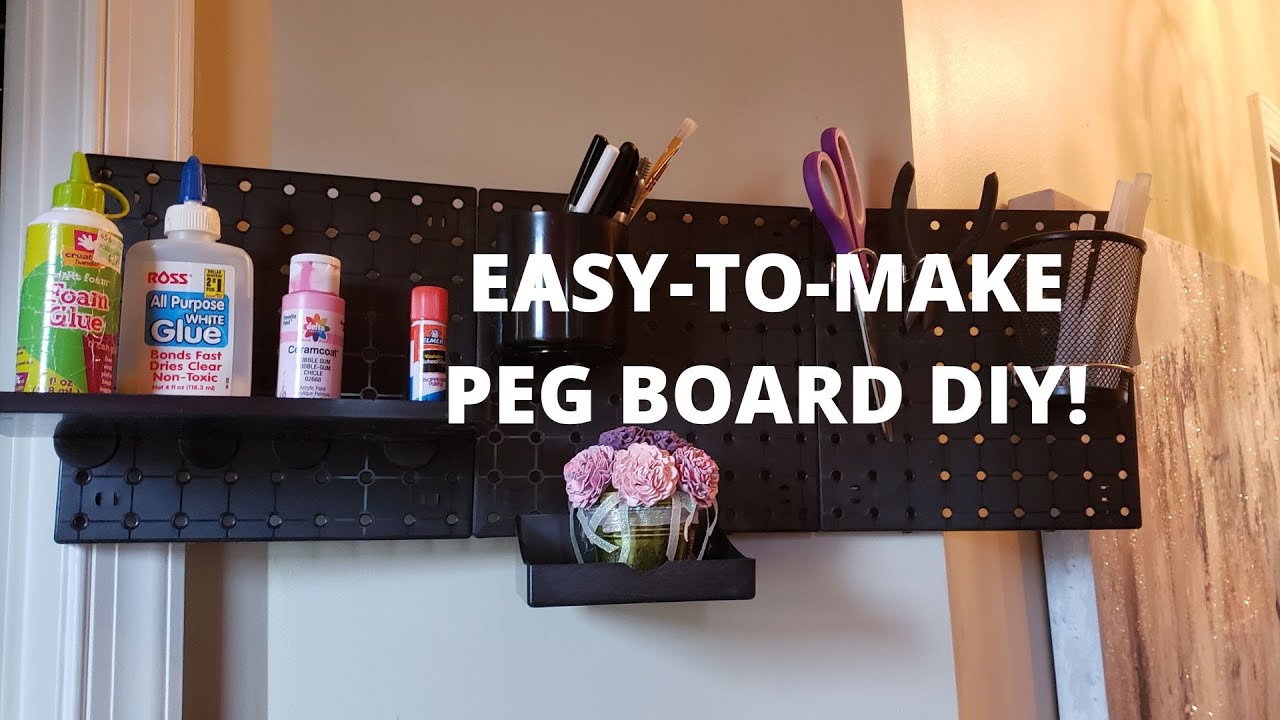 EASY-TO-MAKE PEG BOARD DIY! FIVE MINUTE EASY CRAFTS - YouTube