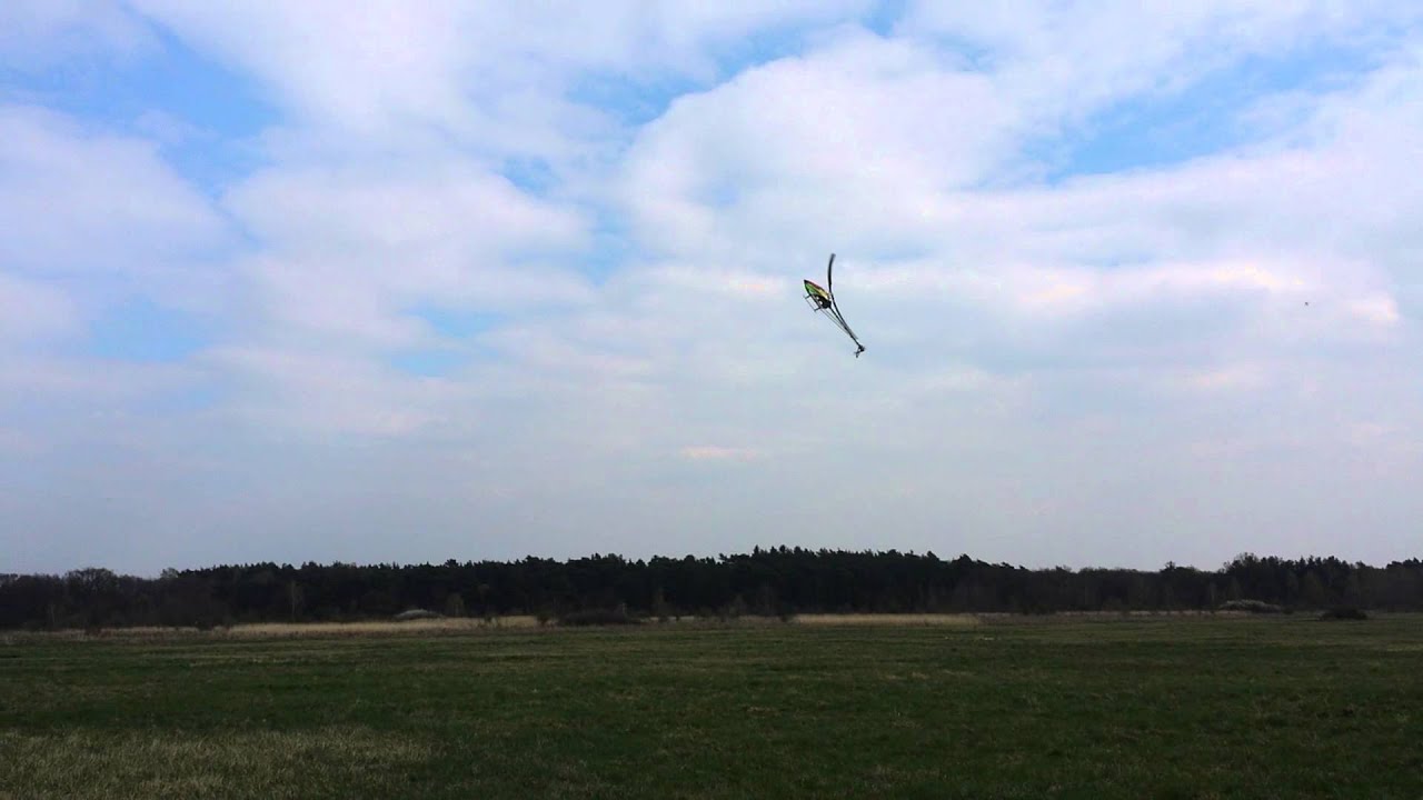 T-Rex 700 DFC - Flight at 2200 rpm with 3700 LiPo 60C - YouTube