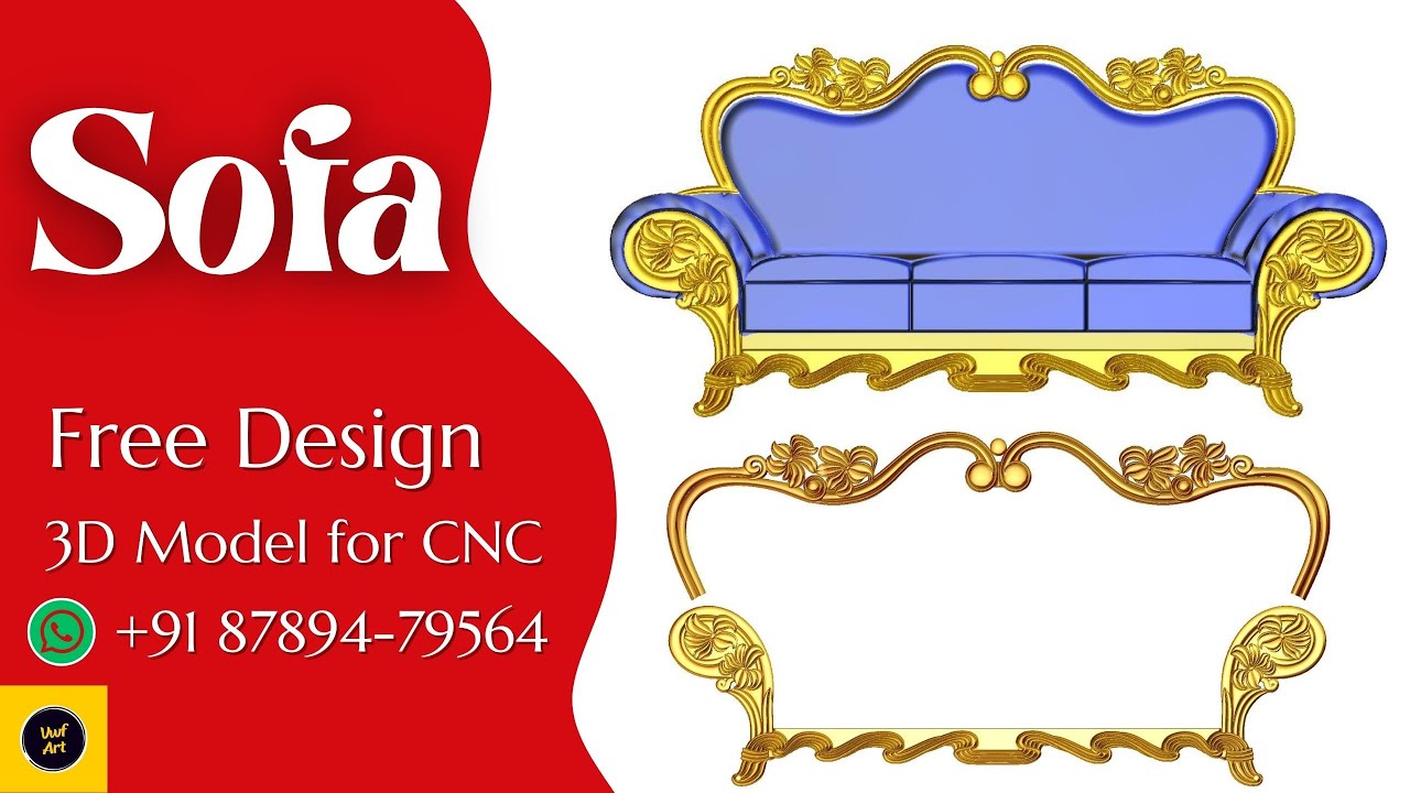 Sofa Design I CNC Sofa Design I Artcam Tutorials - YouTube