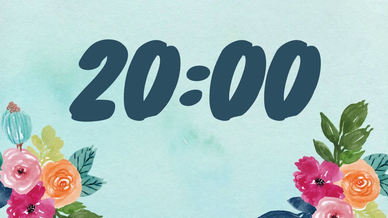 20 Minute Spring timer with Music and Alarm - YouTube