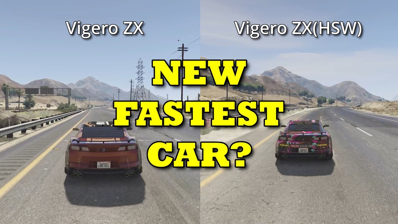 Vigero ZX vs HSW Vigero ZX new fastest car? GTA Online - YouTube