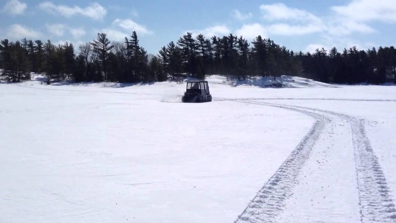 Argo 8x8 Snow and Ice Georgian bay ADAIR TRACKS AND CAB - YouTube
